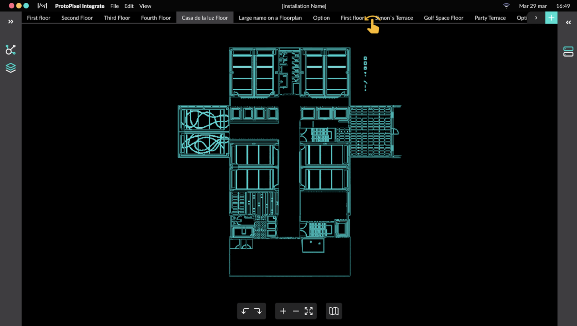 Use DXF files as a floor plan – ProtoPixel