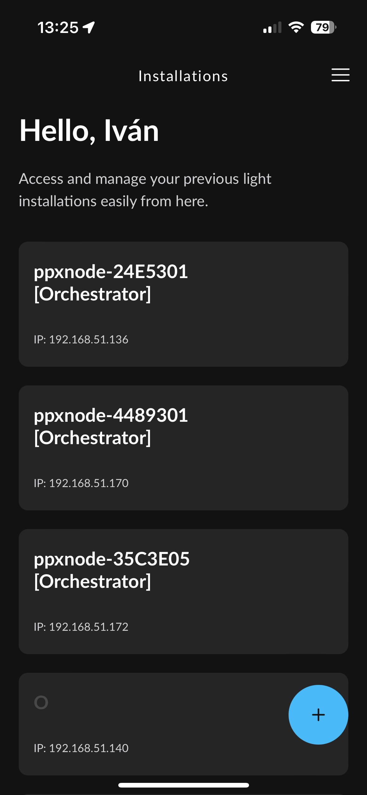 Access to an installation – ProtoPixel - Help Centre