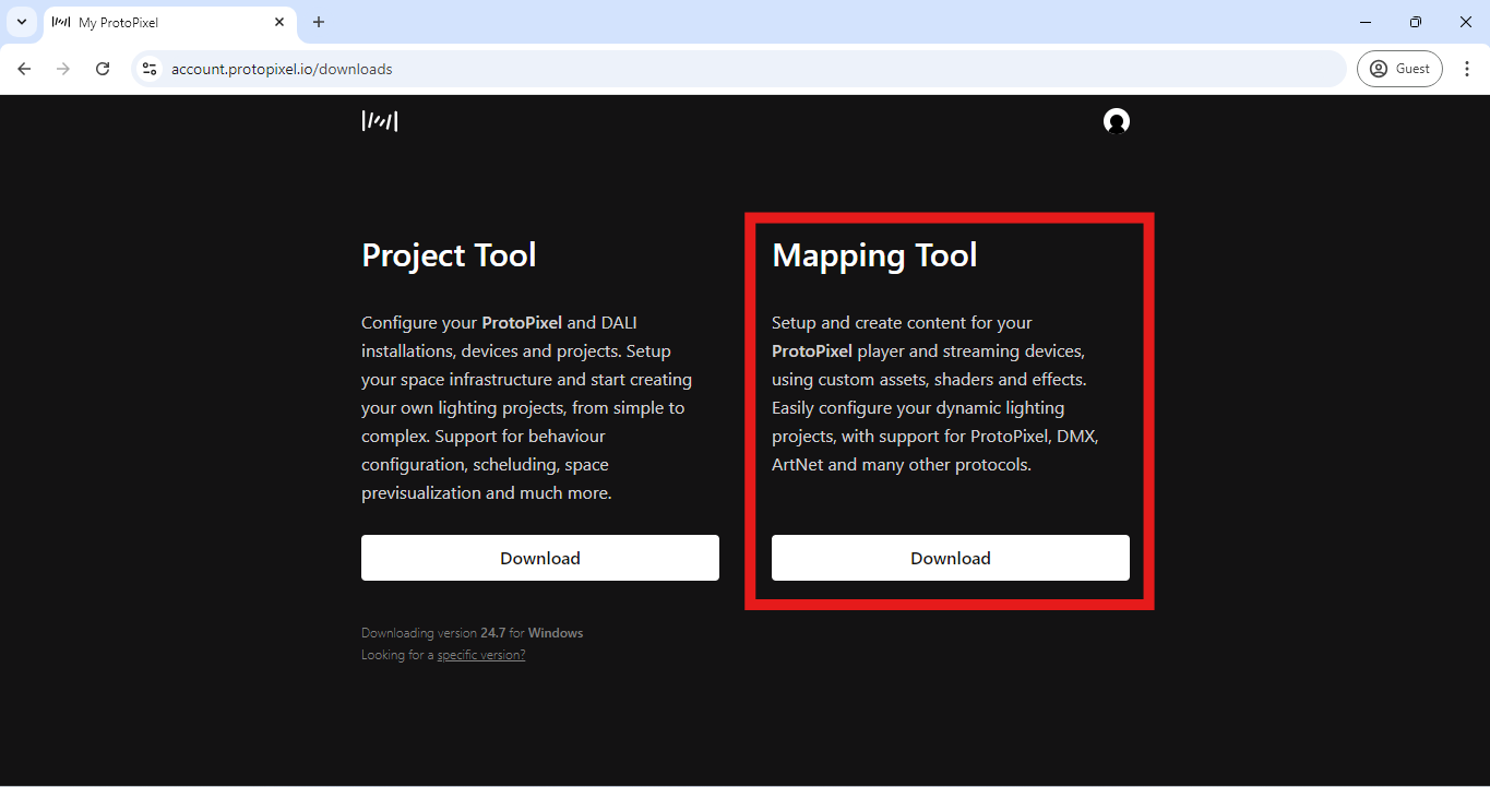 Install the ProtoPixel Mapping Tool on a Windows device – ProtoPixel ...