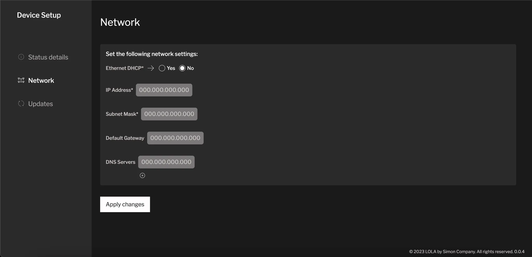 Sections of the WebApp of the Brain – ProtoPixel - Help Centre
